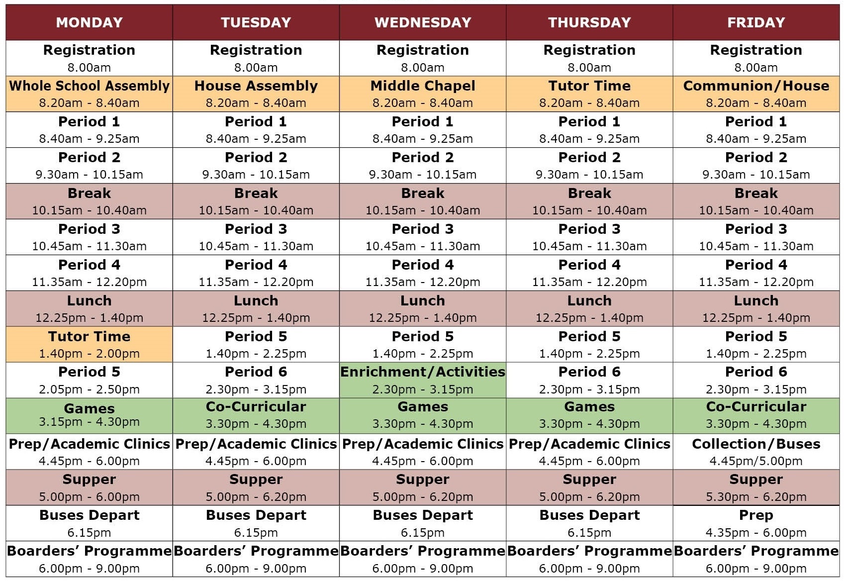 The School Day | Shiplake College